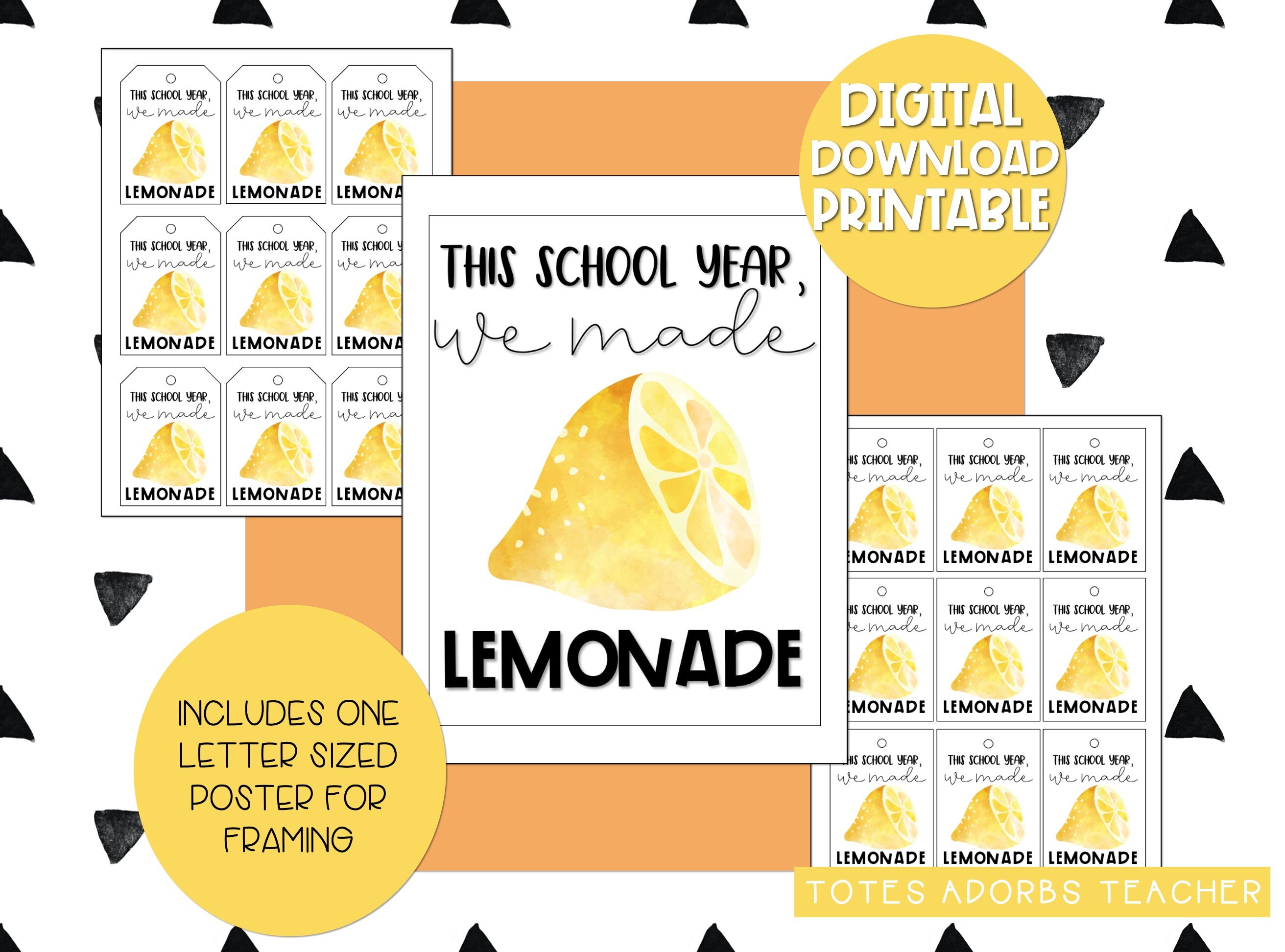 This Year We Made Lemonade, End of Year Gift, School Gift, Teacher ...
