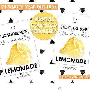 This Year We Made Lemonade, End of Year Gift, School Gift, Teacher ...