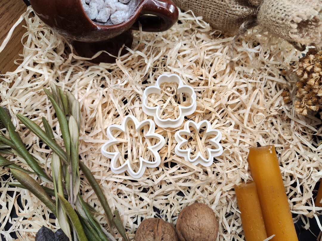 Serbia Flower Cookie Cutters Unique Floral Baking Molds for Traditional ...