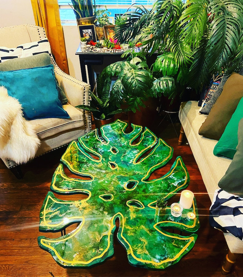 MONSTERA LEAF TABLE - Etsy