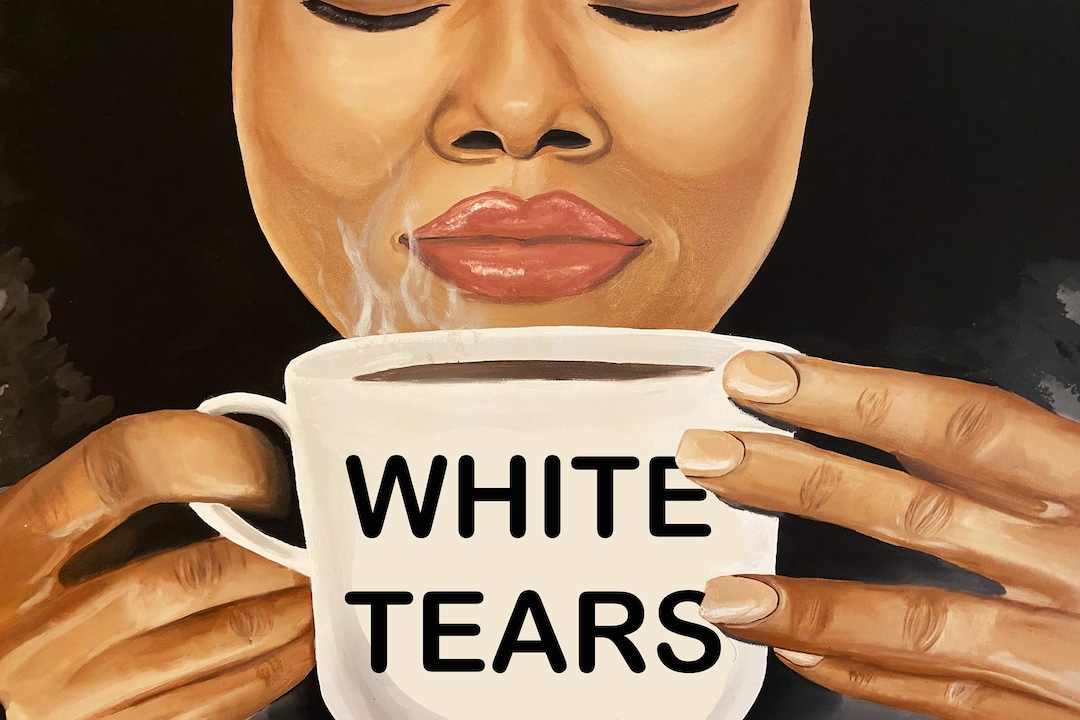 WHITE TEARS Satin Gloss Print - Etsy