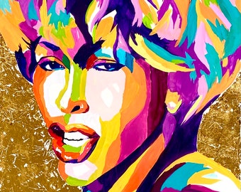 Original Acrylic TINA TURNER SOLD - Etsy