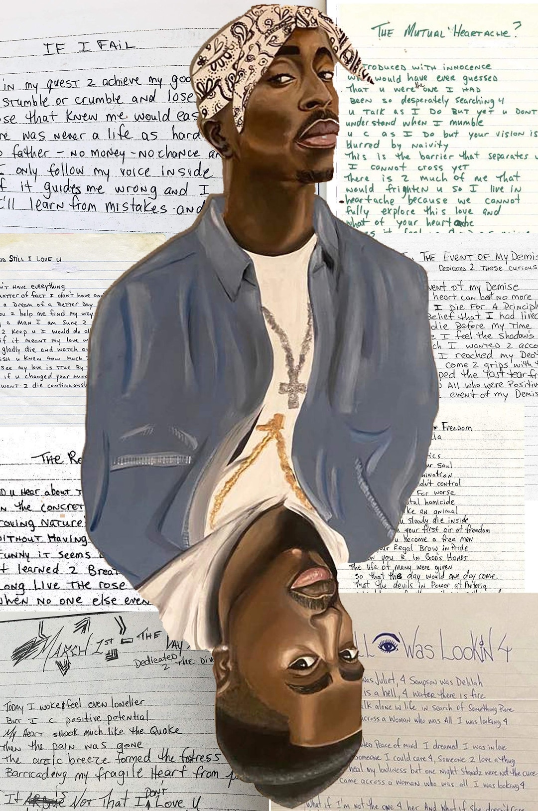 Tupac Print 36x24 - Etsy
