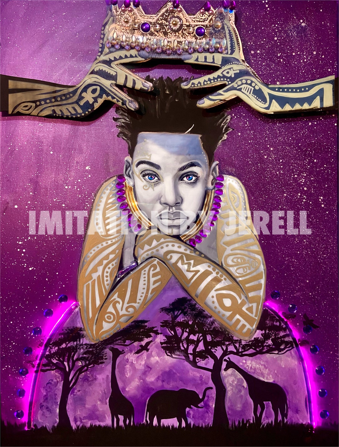 PURPLE PRINCE Print - Etsy