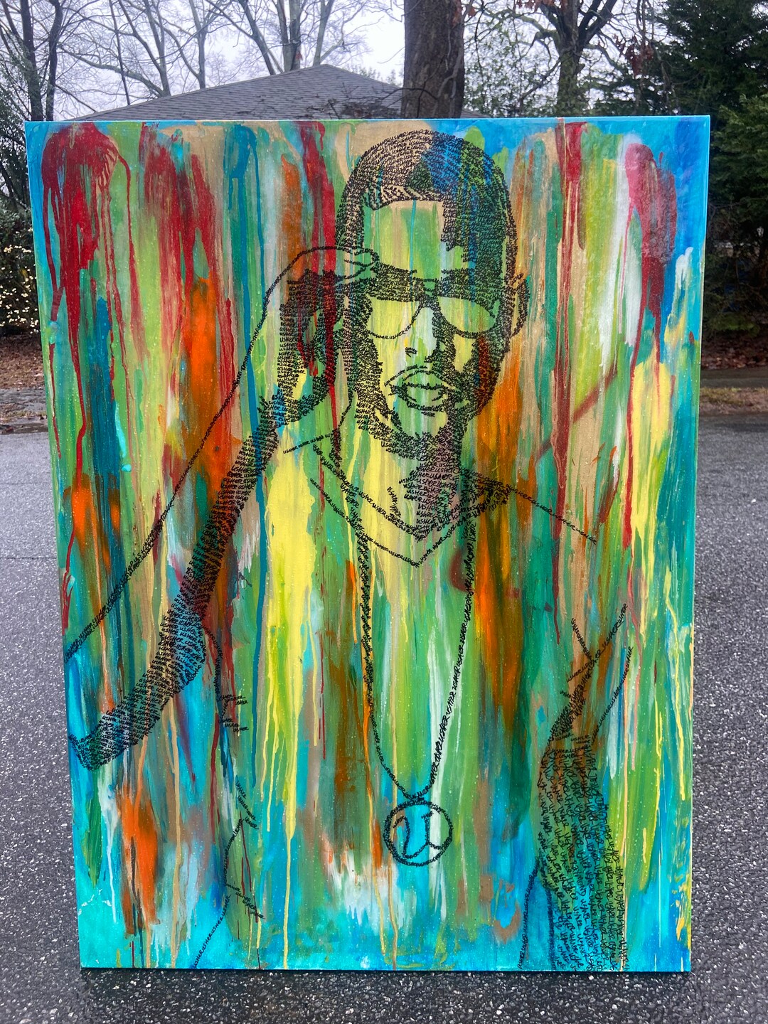 USHER WRITTEN Painting - Etsy
