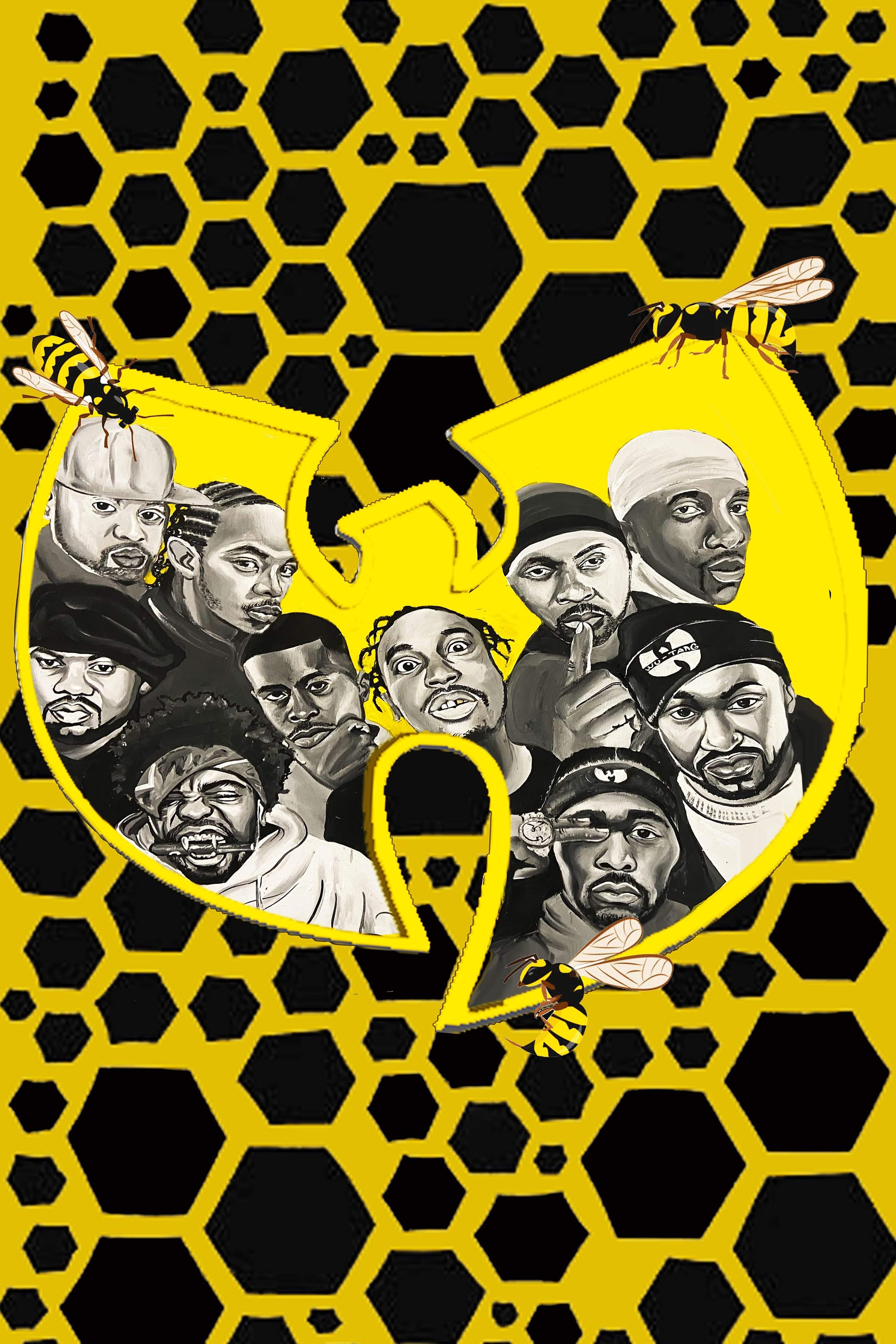 Wu Tang W Watercolor