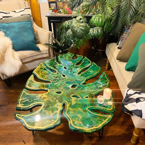 MONSTERA LEAF TABLE - Etsy