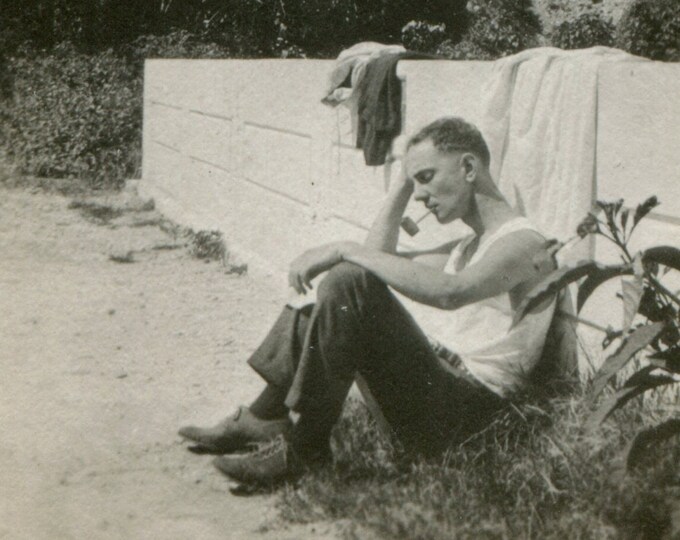 Taking a Break, Antique Snapshot Photo - Etsy