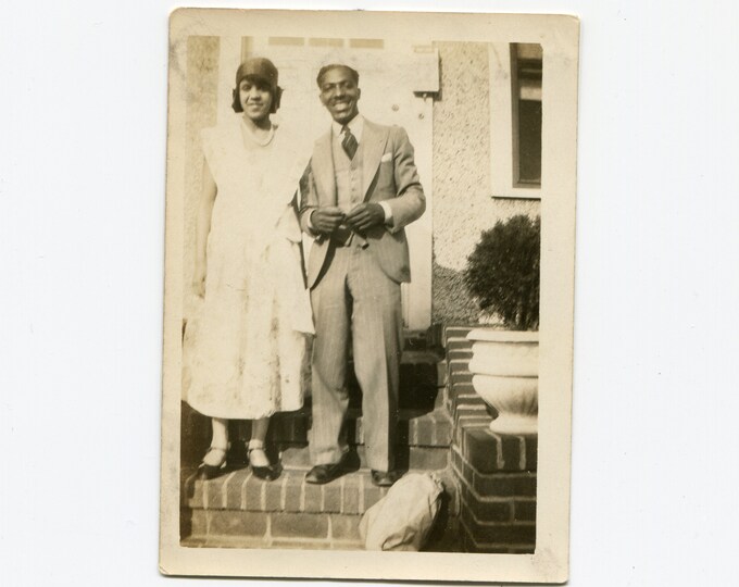 A Flapper and a Dandy, Vintage African American Snapshot Photo - Etsy ...