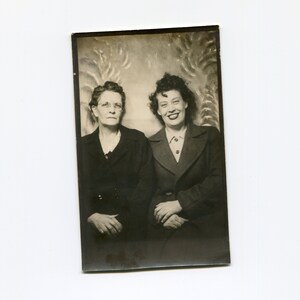 Pearl and Catherine Nielson, Large Vintage Photo Booth Photo - Etsy