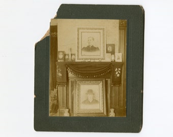 Antique Cabinet Card Photo Edwardian Family Photo With Baby / Outdoor ...