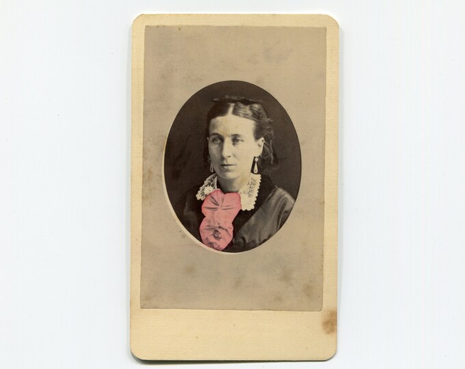 Pink Ruffles, Antique Cdv Photo - Etsy