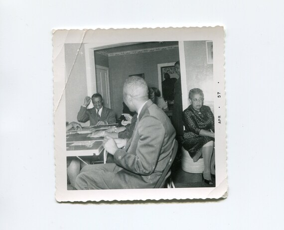 Game Night Vintage African American Snapshot Photo | Etsy