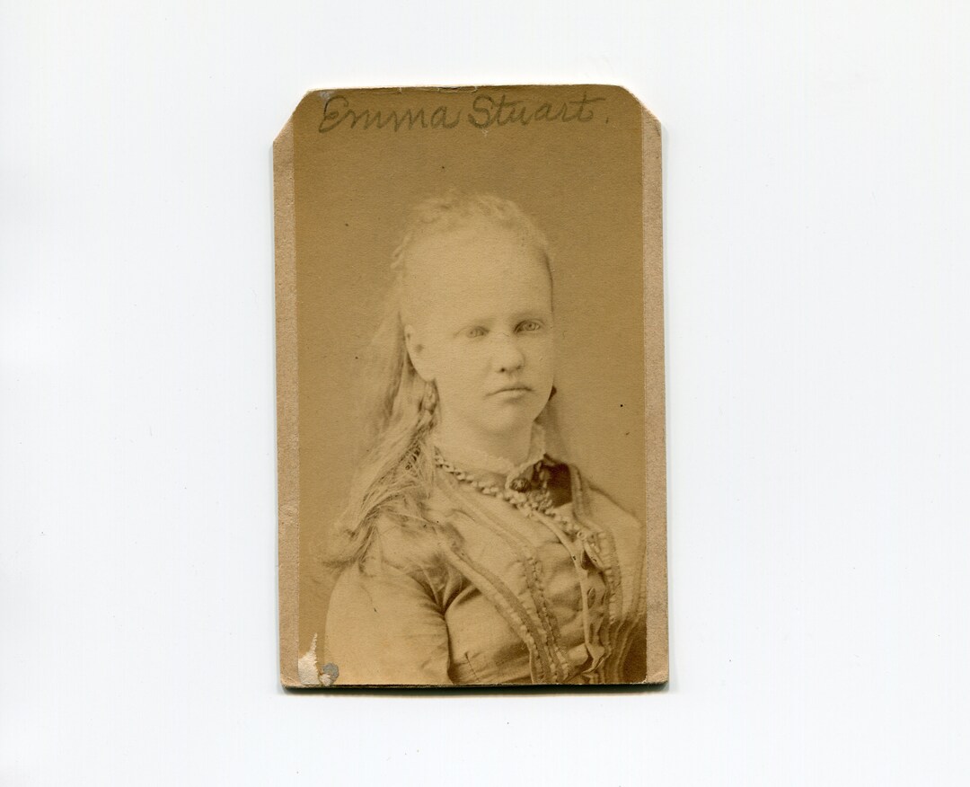 Emma Stuart, Antique Photo of a Woman With Albinism - Etsy