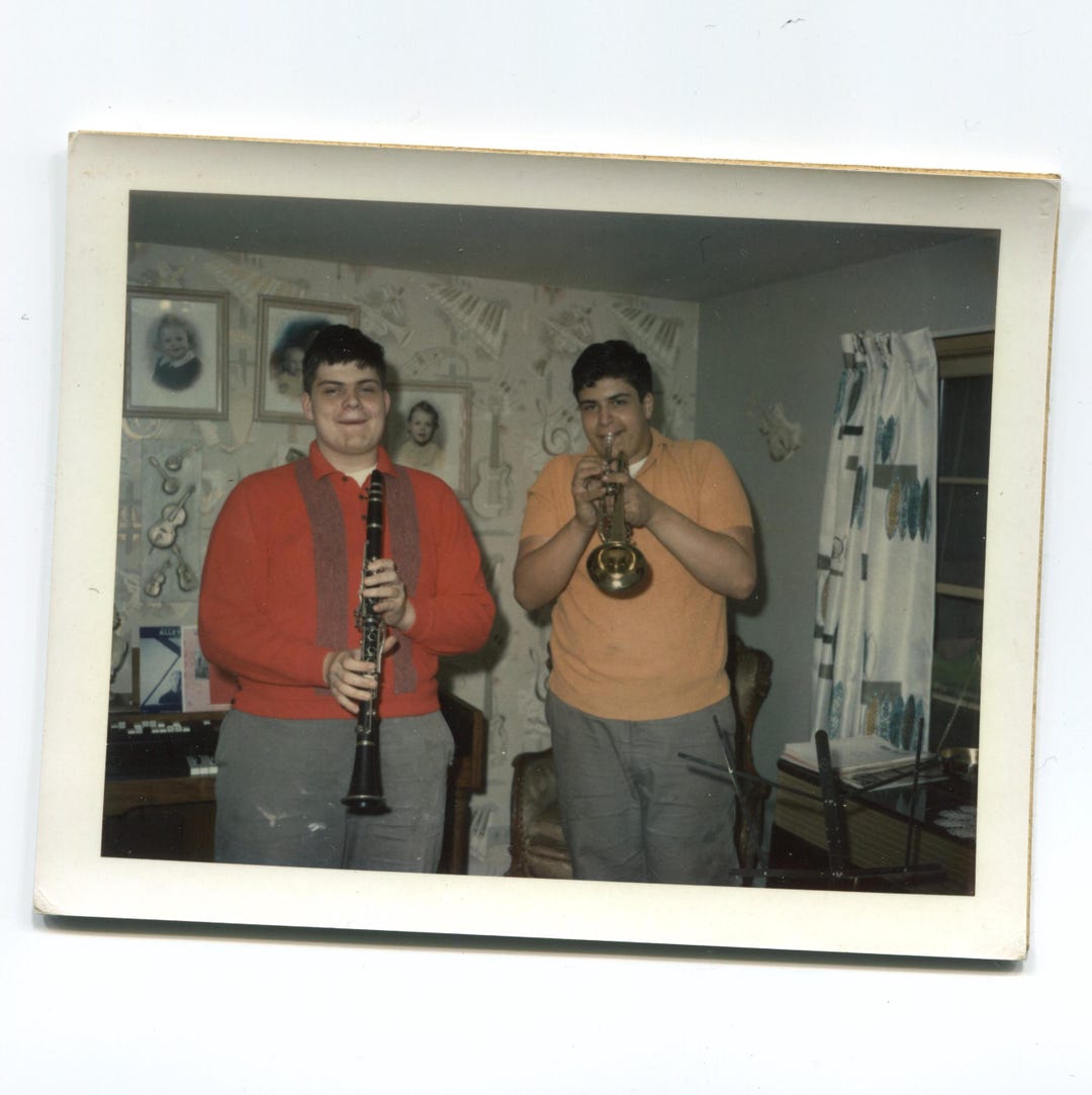 Musical Brothers, Vintage Snapshot Photo - Etsy