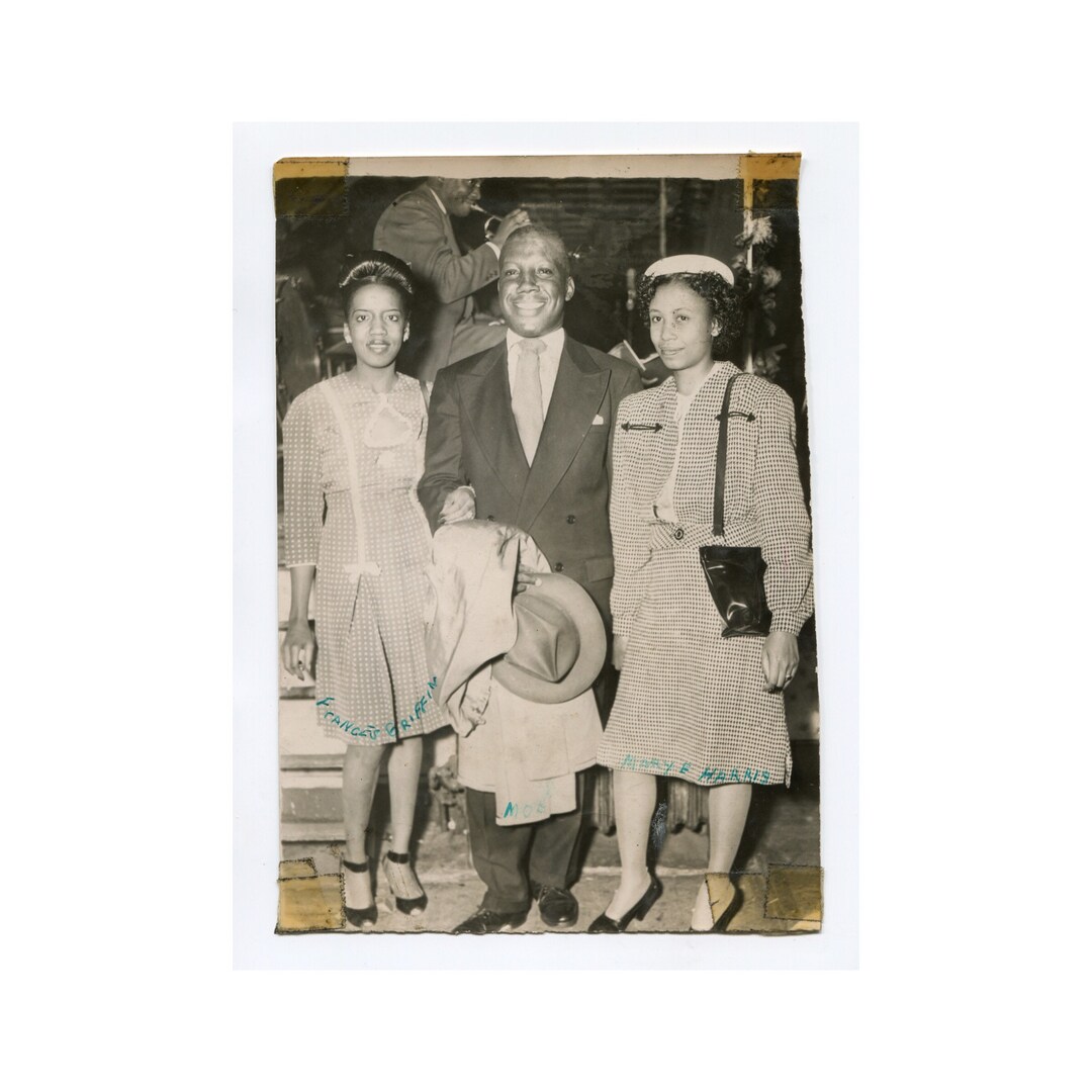 Frances, Moe, and Marye, Vintage African American Snapshot Photo - Etsy