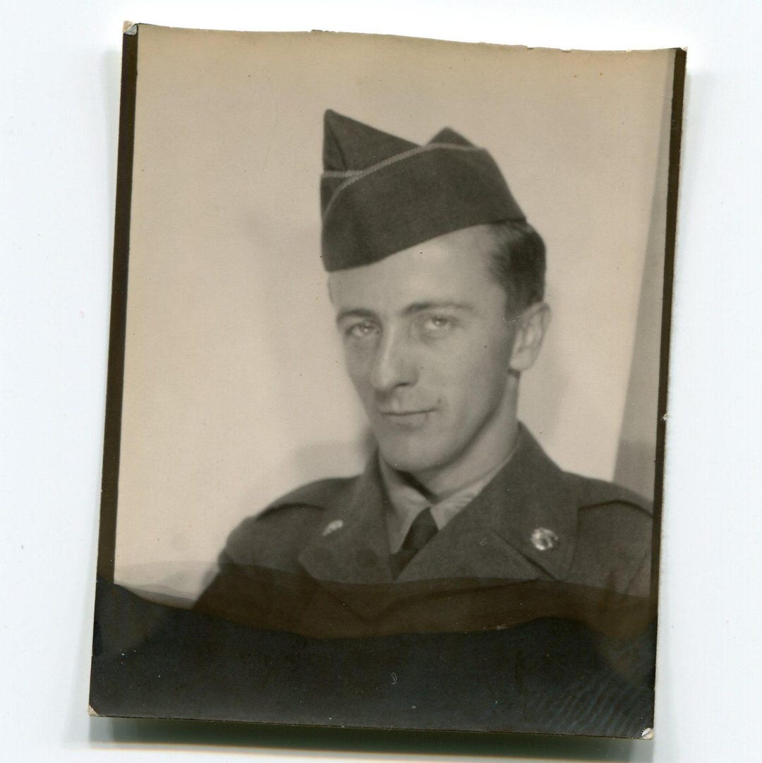 Dramatic Stare, Vintage Photo Booth Photo - Etsy