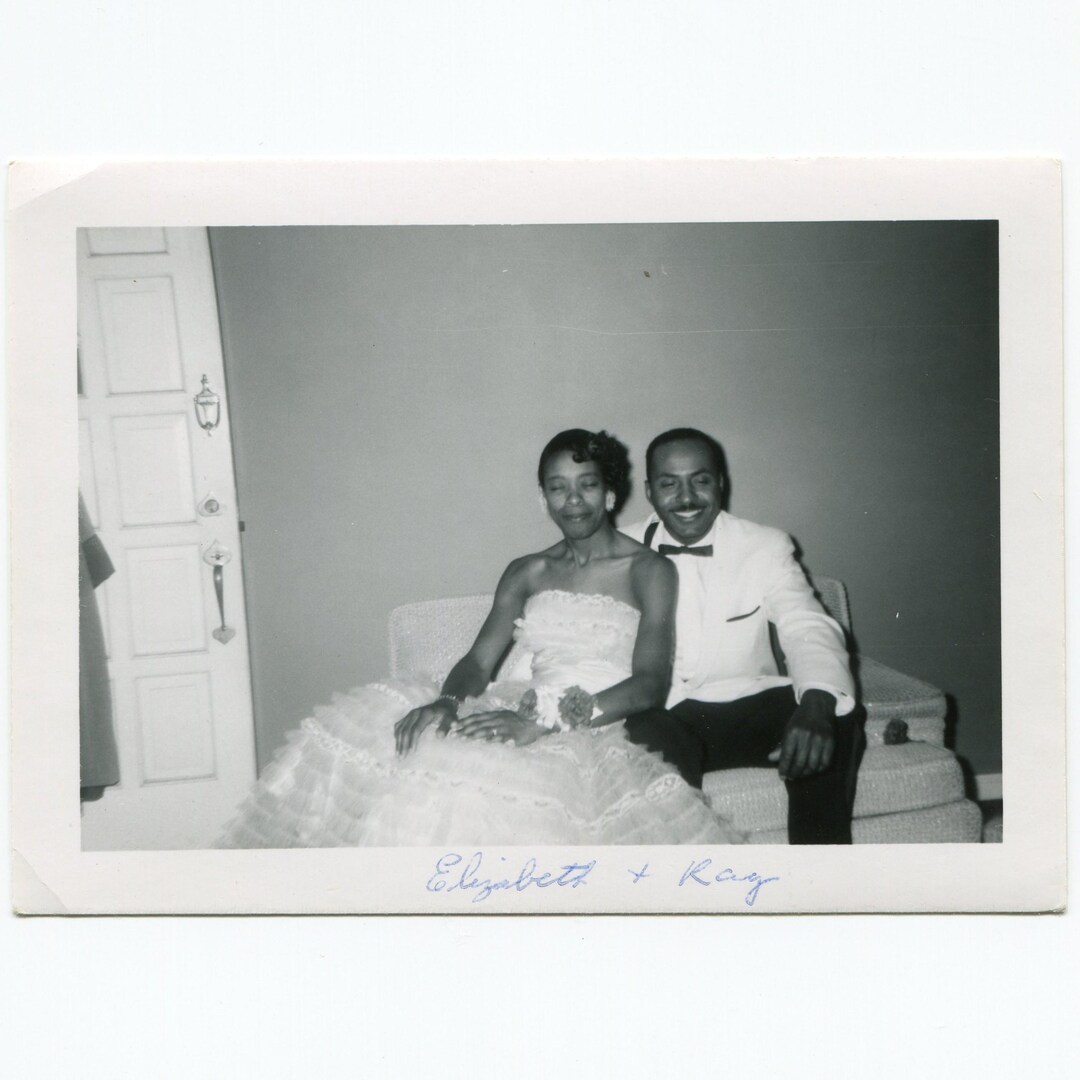 Elizabeth & Ray, Vintage Snapshot Photo, African American Couple - Etsy