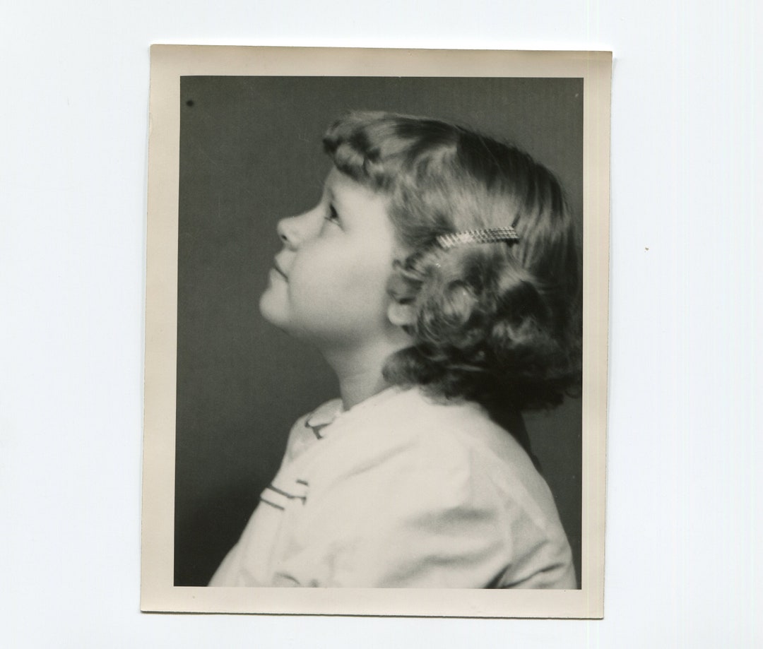 Profile, Vintage Studio Photo - Etsy