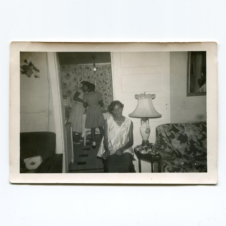 Odd One Out, Vintage Snapshot Photo, African American Woman - Etsy
