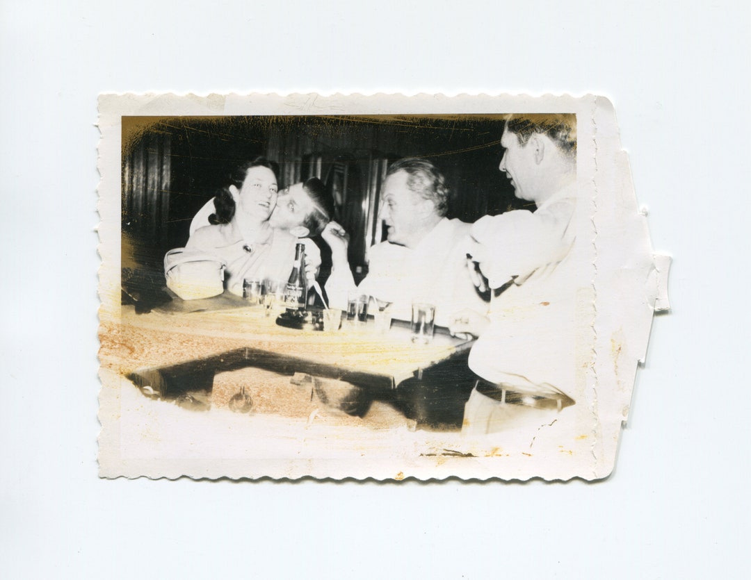 A Bit of Necking, Vintage Snapshot Photo - Etsy