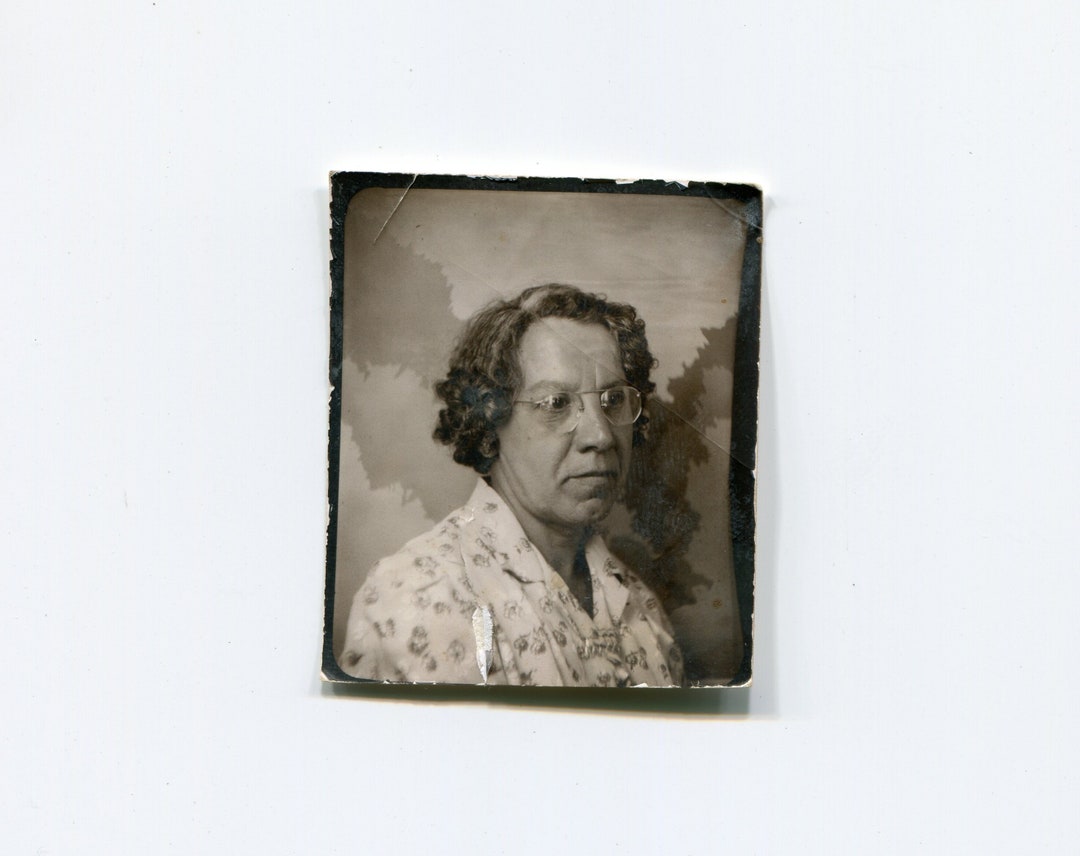 Strong Portrait, Vintage Photo Booth Photo - Etsy