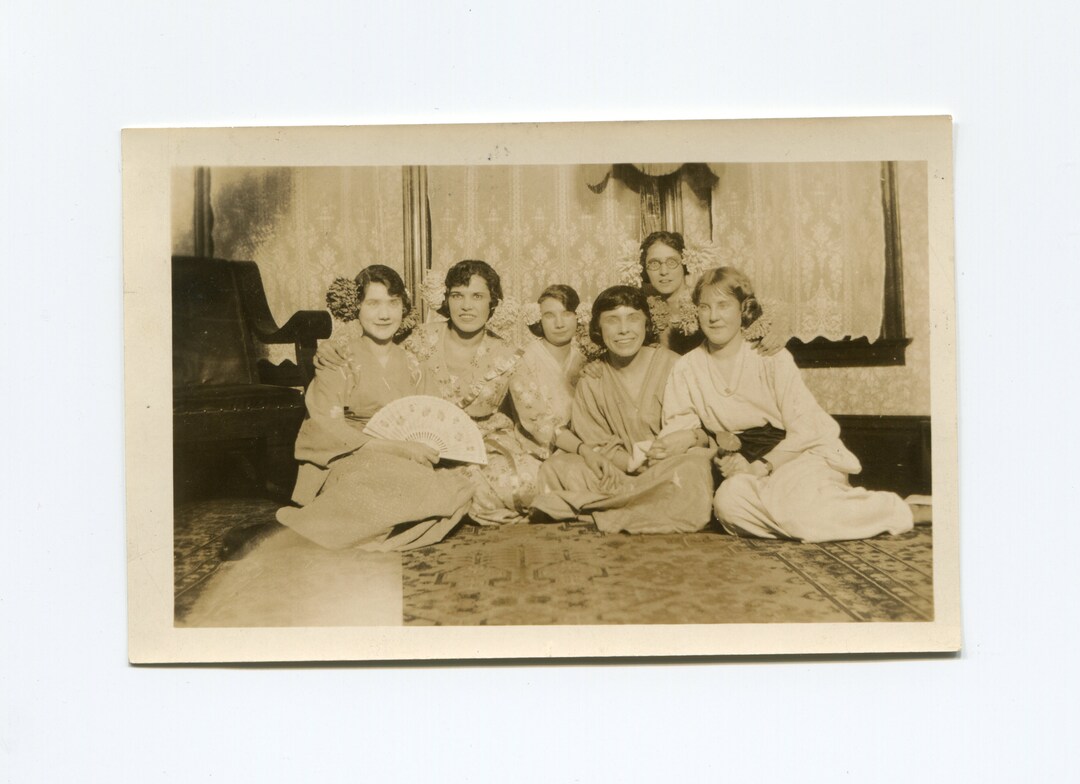 Asian Inspired Costumes Vintage Snapshot Photo - Etsy