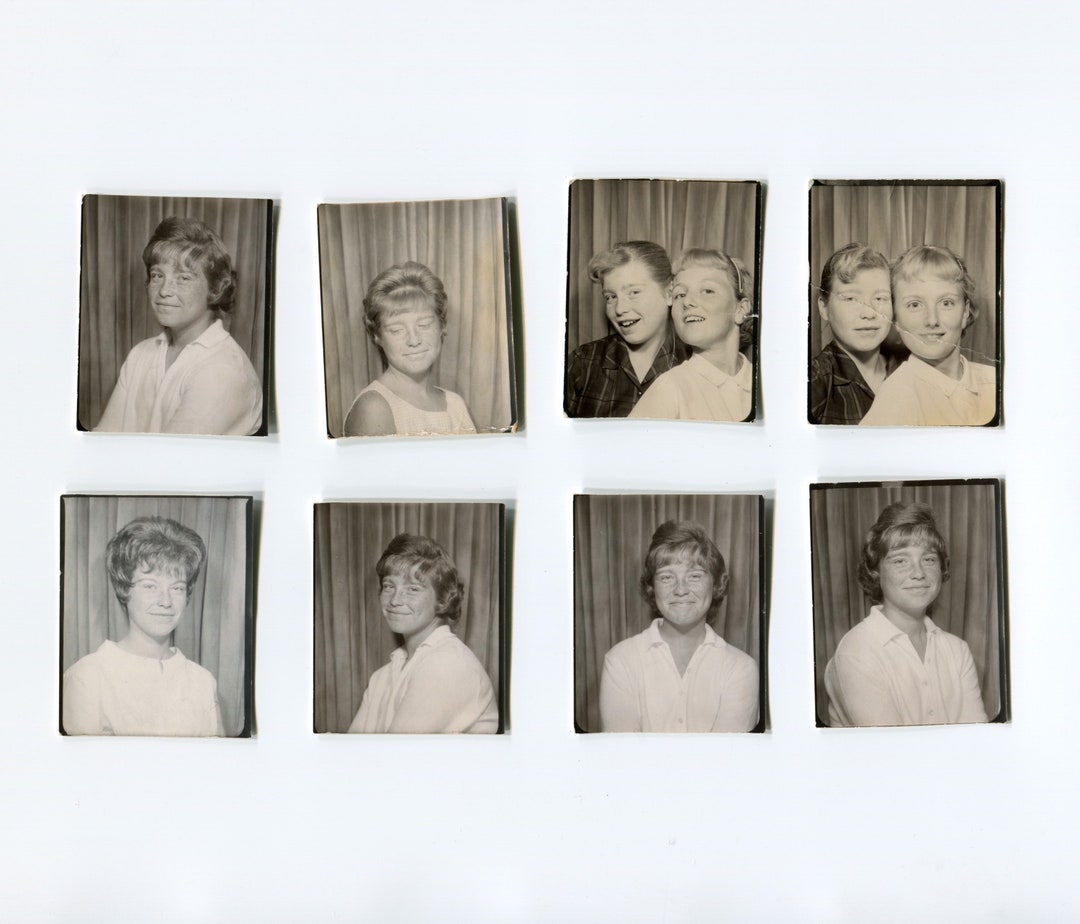 Pat Through the Years, Vintage Photo Booth Photo Lot - Etsy