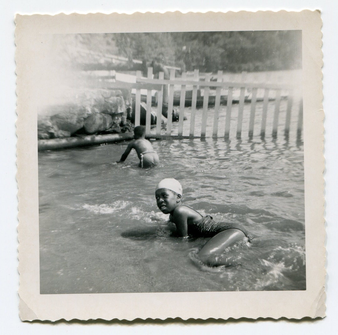 Splish Splash, Vintage African American Snapshot Photo - Etsy