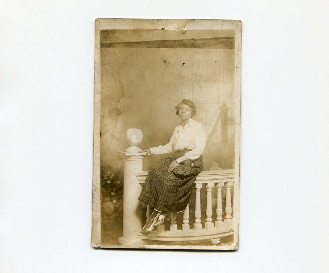 1916, Antique African American Rppv Photo - Etsy