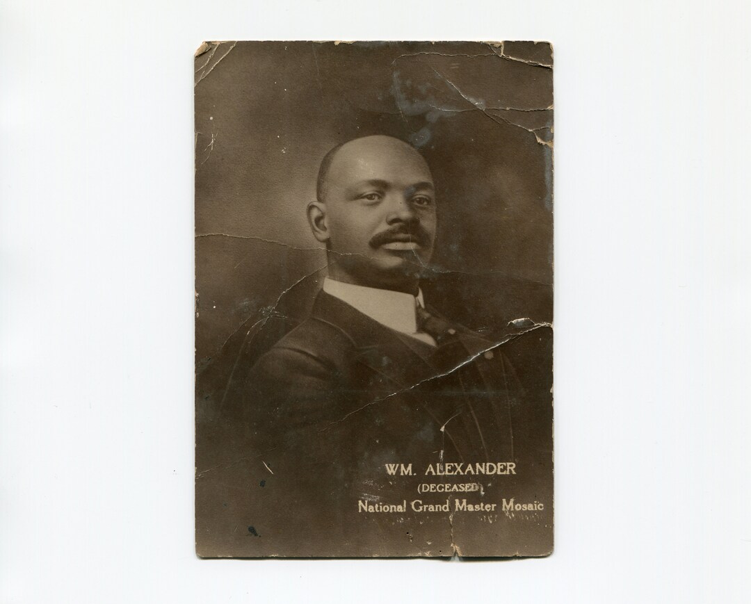 WM Alexander (deceased), Antique African American Memorial Photo - Etsy