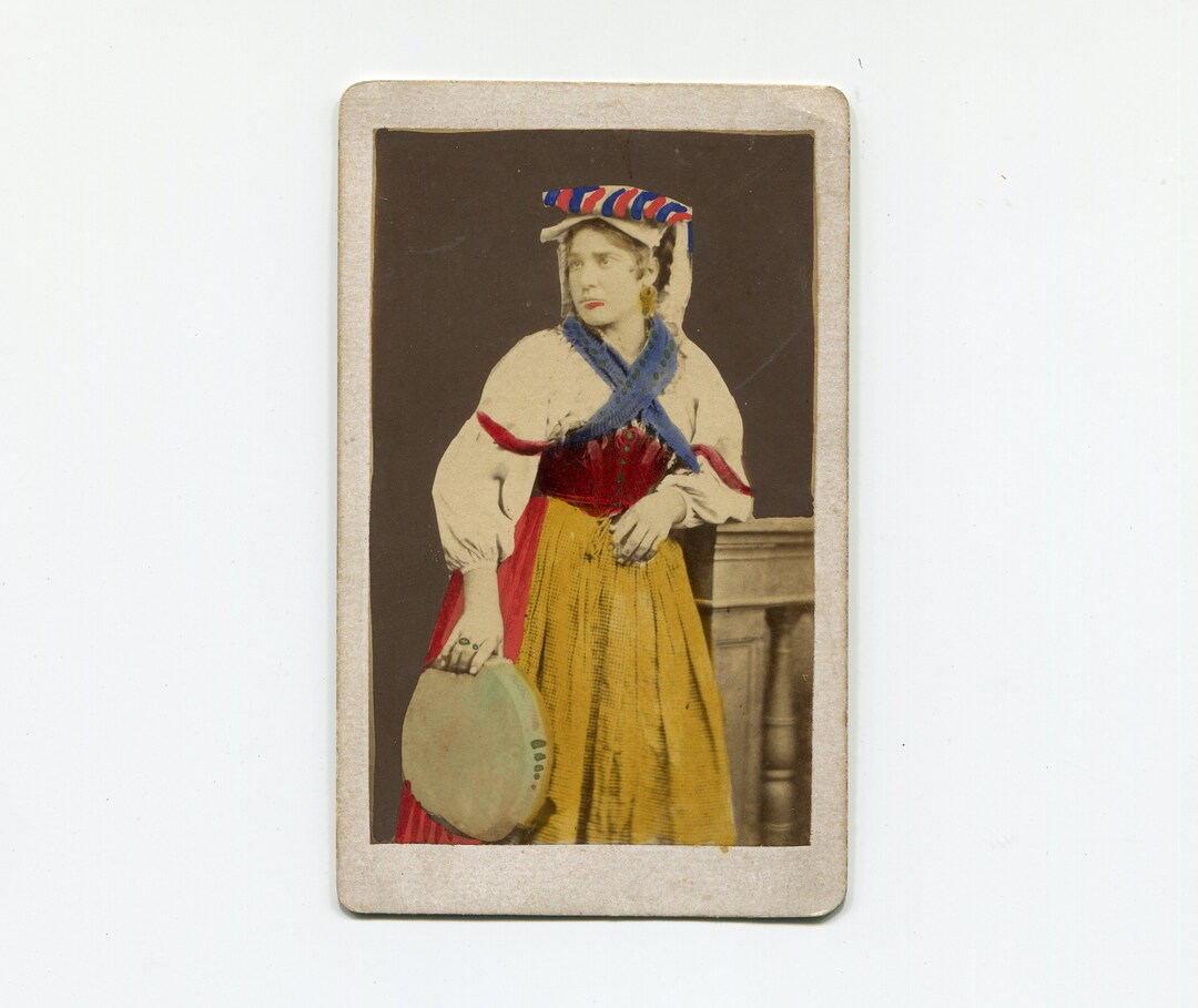 Photo Painting, Antique Cdv Photo - Etsy