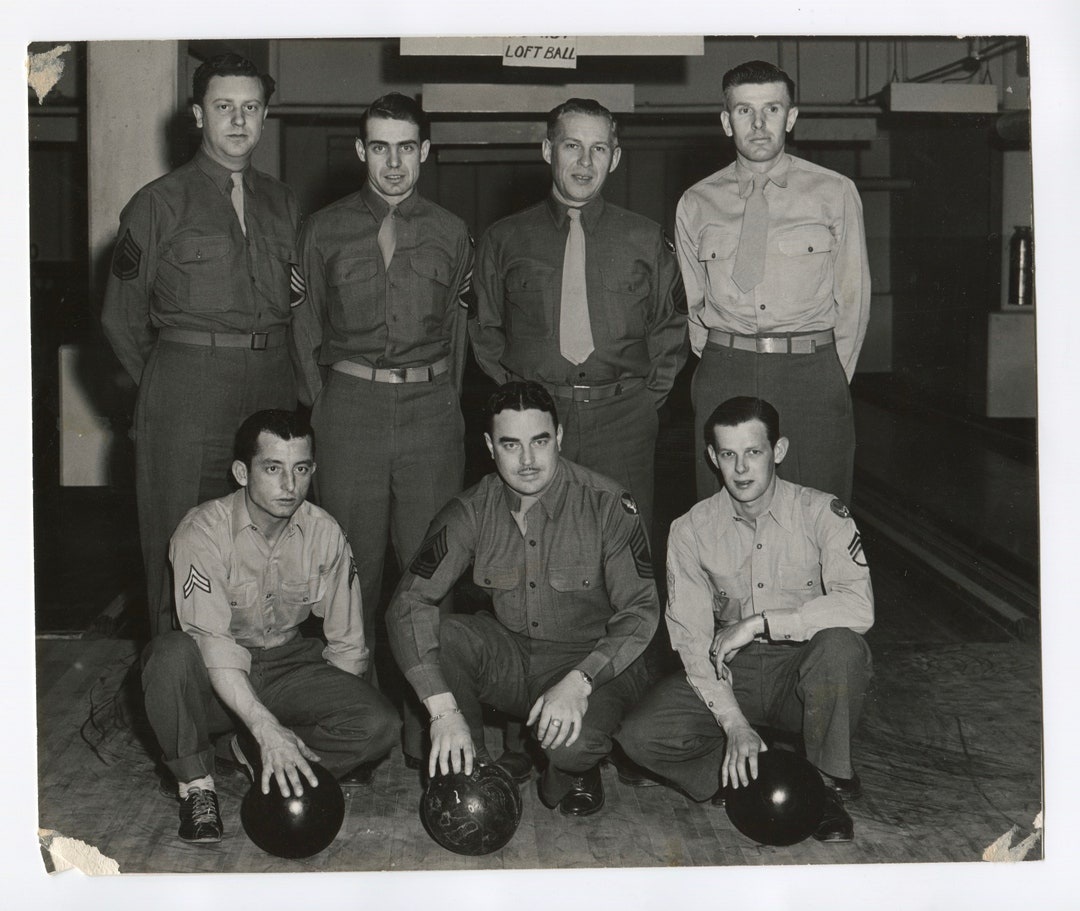Army Bowling Team, Vintage Snapshot Photo - Etsy