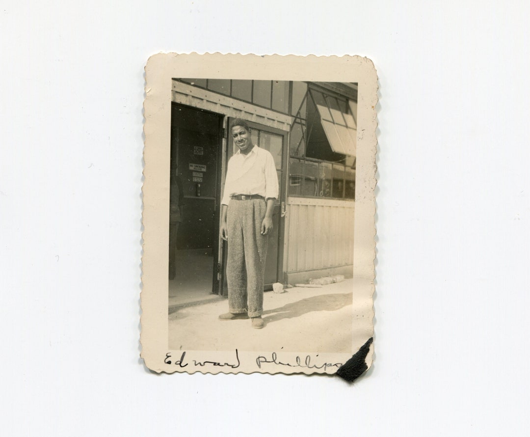 Edward Phillips, Vintage African American Snapshot Photo - Etsy