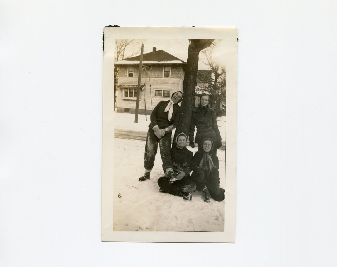 Snow Day, Vintage Snapshot Photo - Etsy