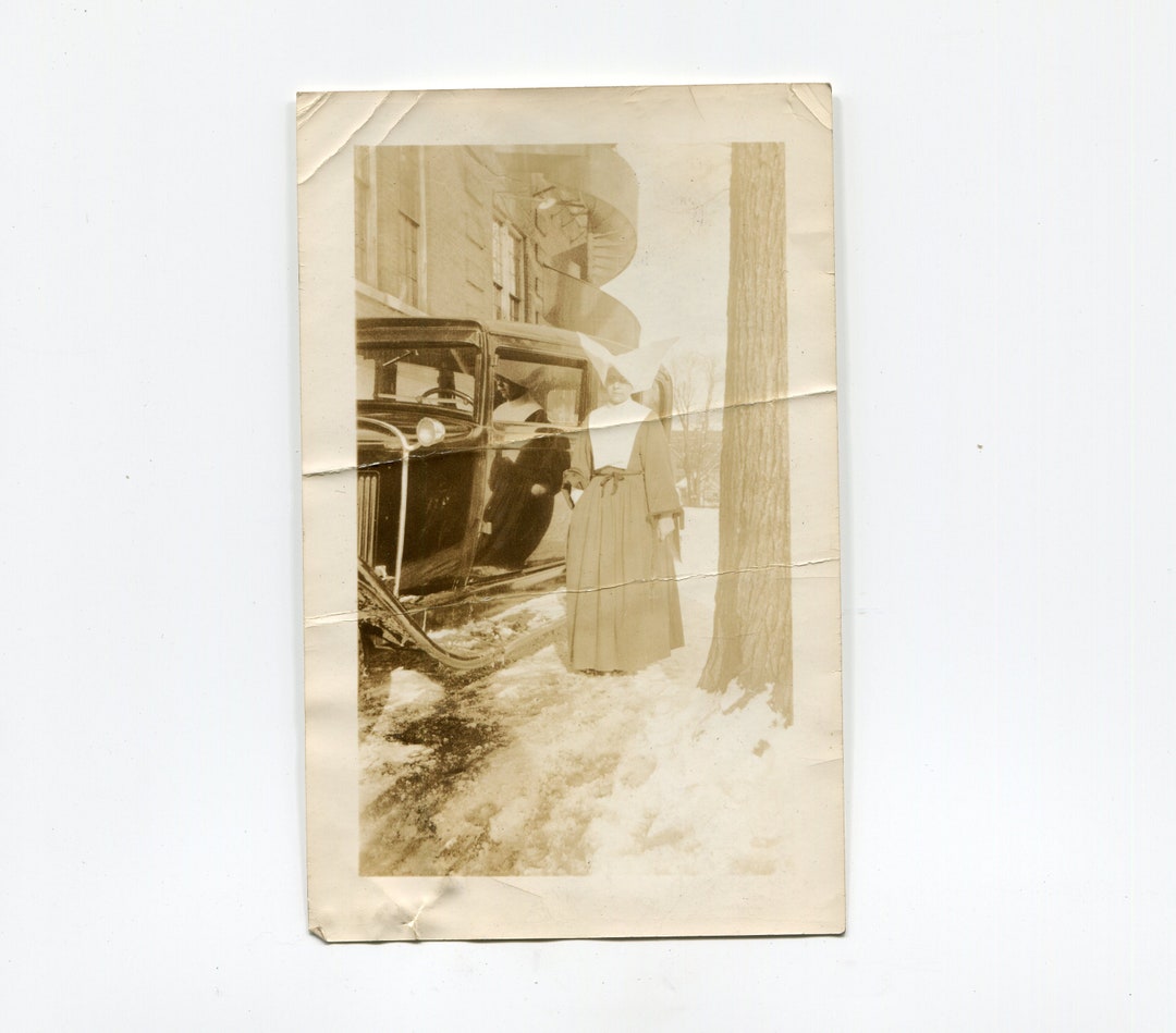 Reflection, Vintage Snapshot Photo - Etsy