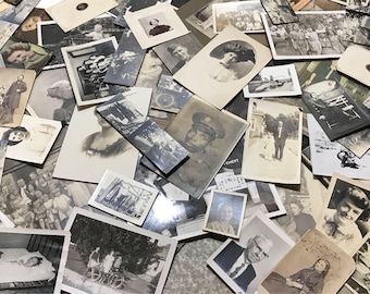 Old Photos Grab Bag Mystery Set of 12 Pictures Vintage Antique Assorted ...