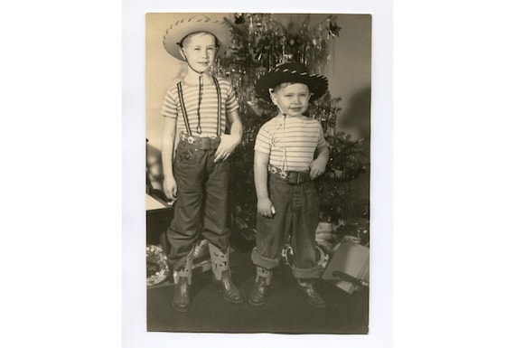 Cowboy Brothers Vintage Snapshot Photo - Etsy