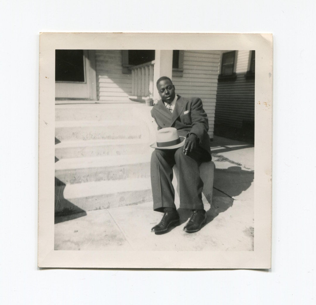 Confidence, Vintage Snapshot Photo, African American Man - Etsy