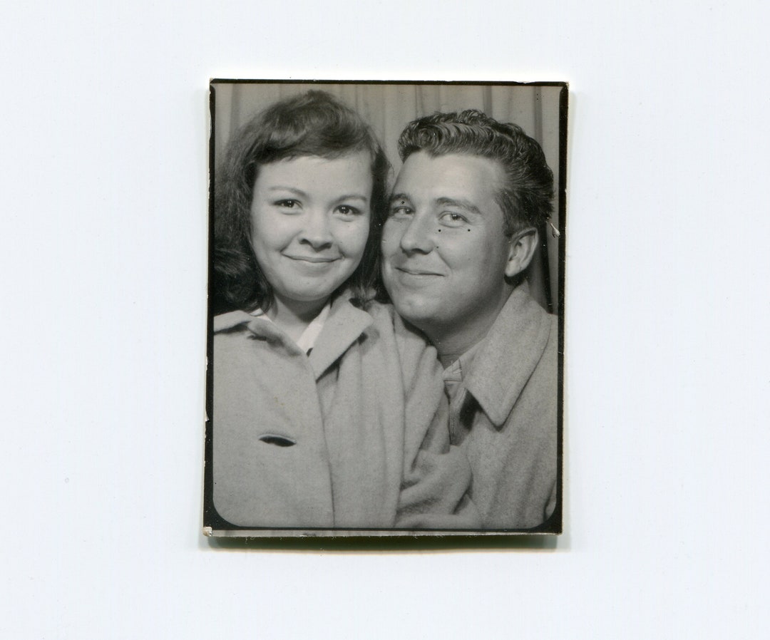Awkward Smiles, Vintage Photo Booth Photo - Etsy