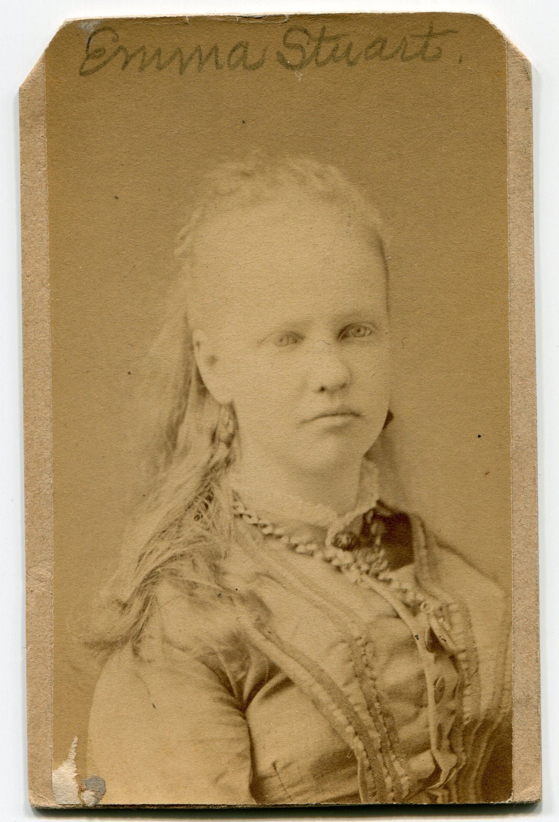 Emma Stuart Antique Photo of a Woman With Albinism | Etsy