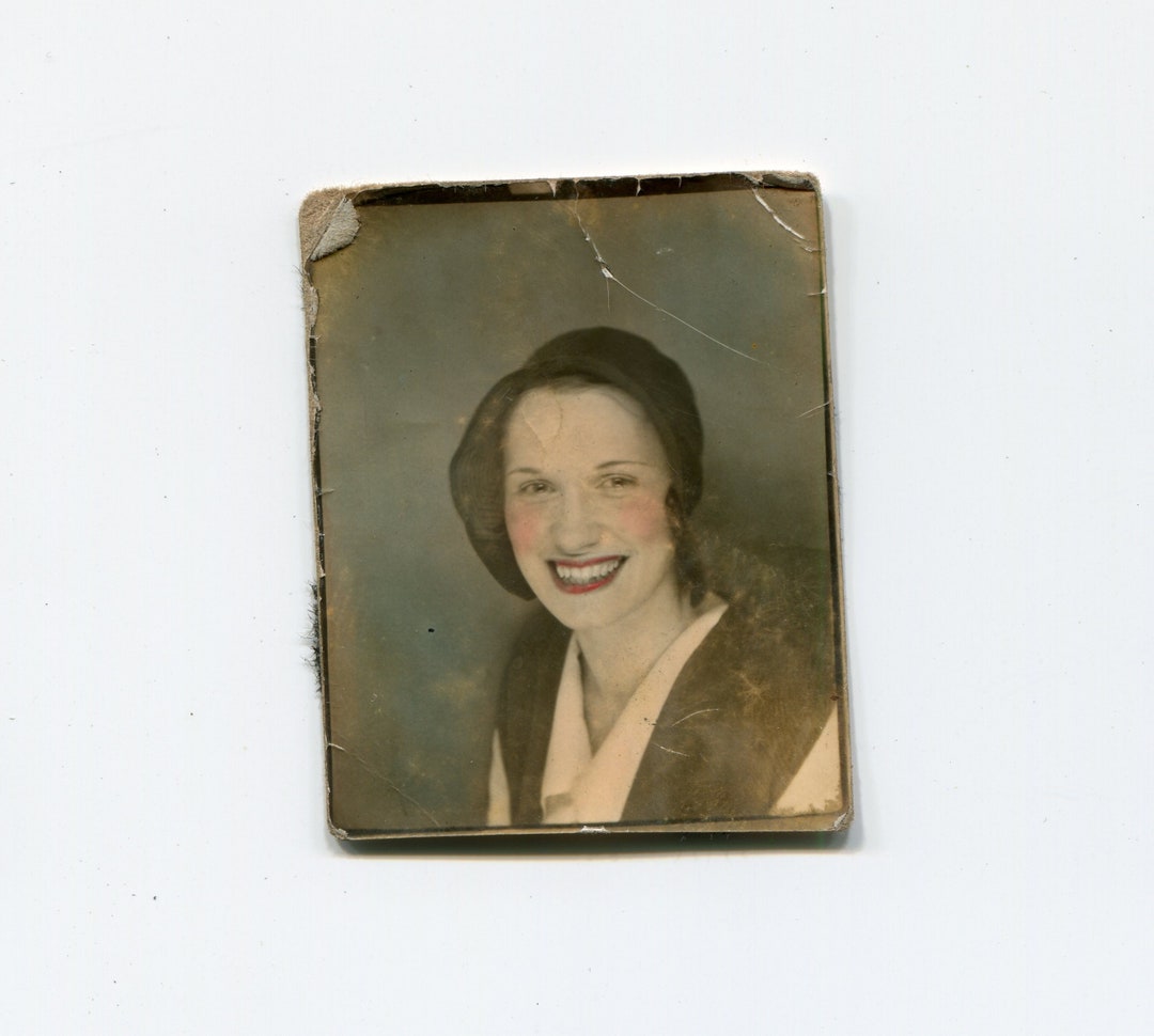 Ruby Red Lips, Vintage Photo Booth Photo - Etsy
