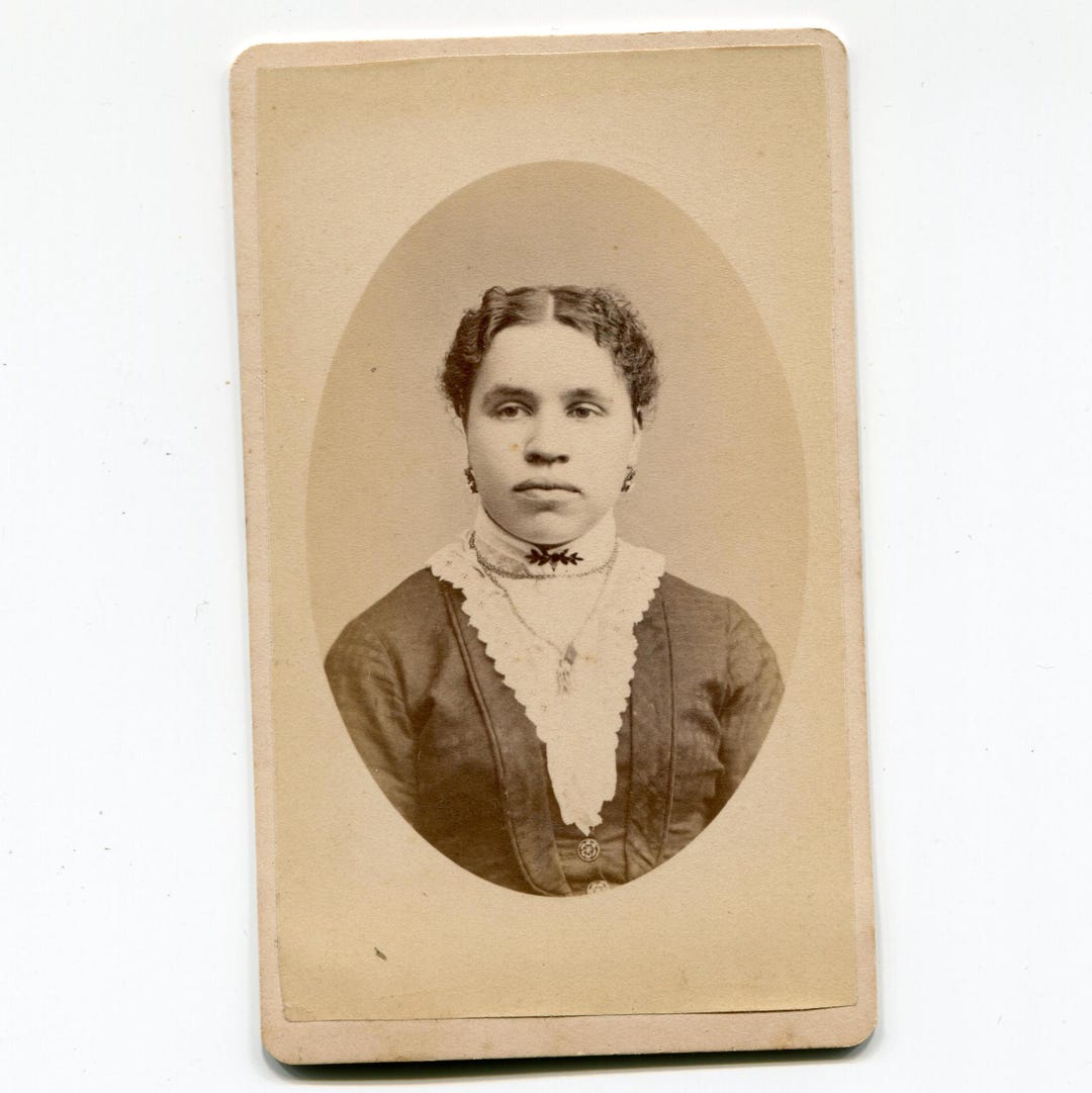 Classic Portrait, Antique Cdv Photo, African American Woman - Etsy