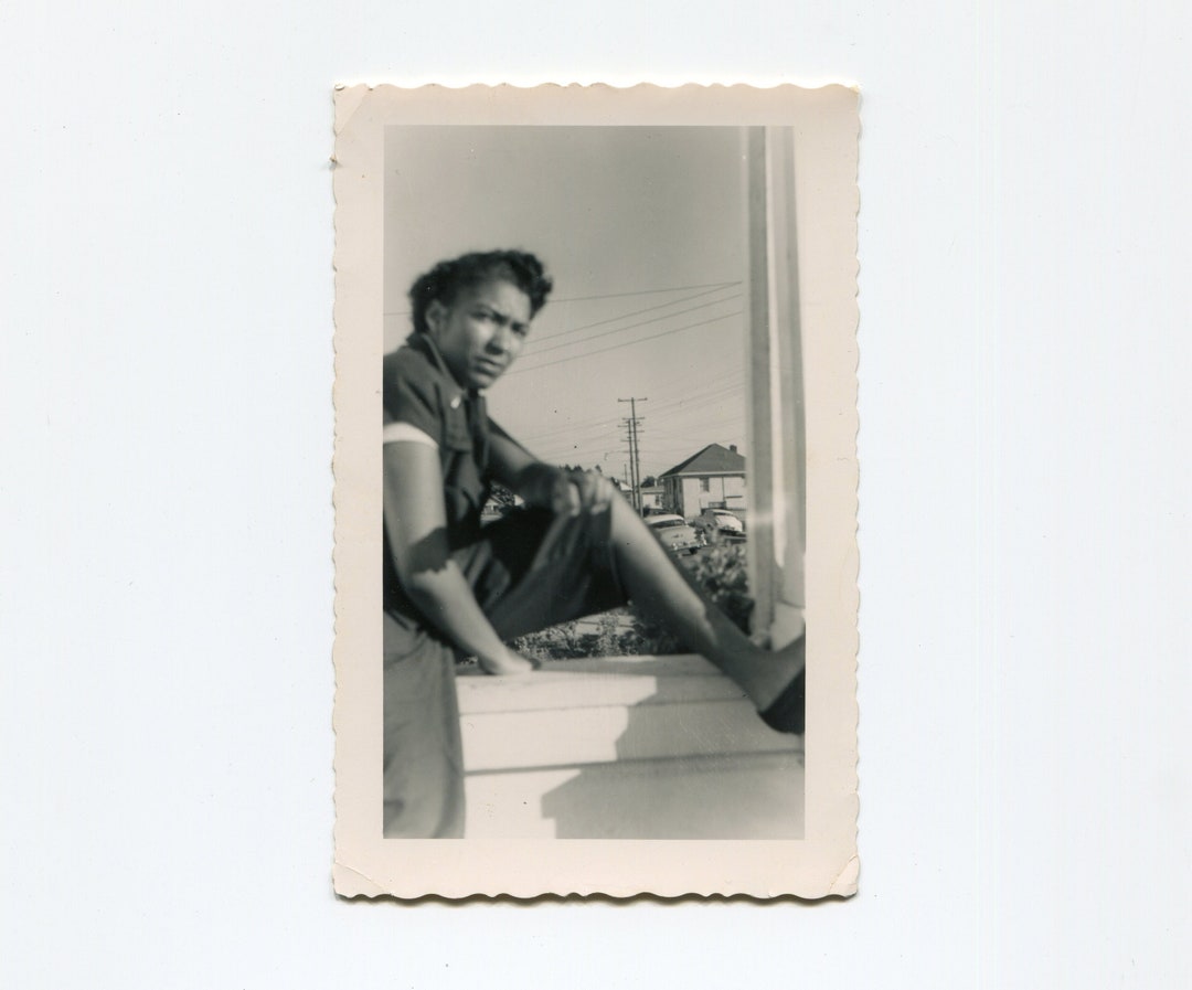 Show a Little Leg, Vintage African American Snapshot Photo - Etsy