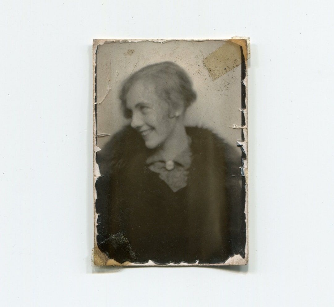 Hidden Message, Vintage Photo Booth Photo - Etsy