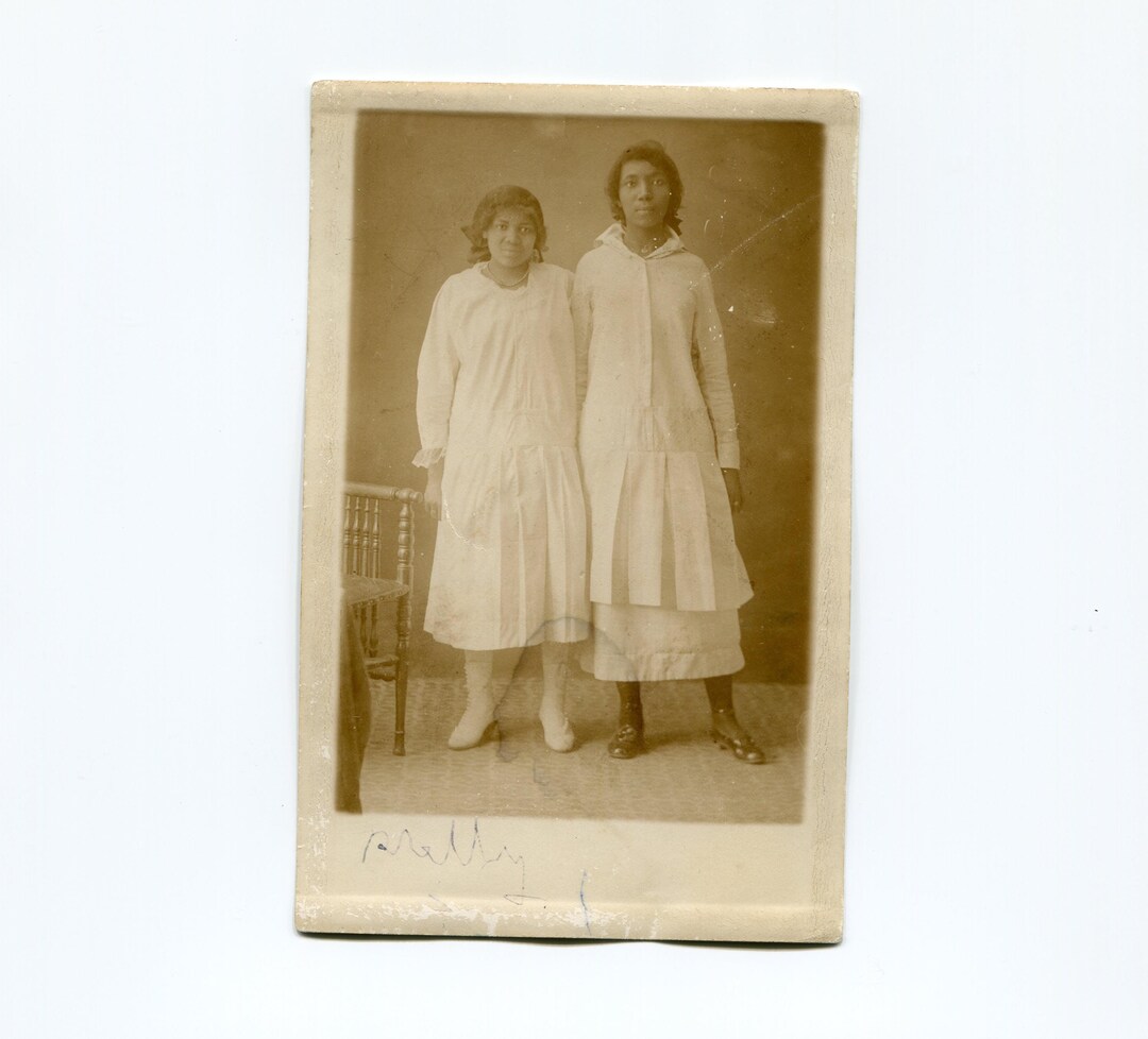 Miss Berry and Miss Gray, Identified Antique Rppc Photo, African ...