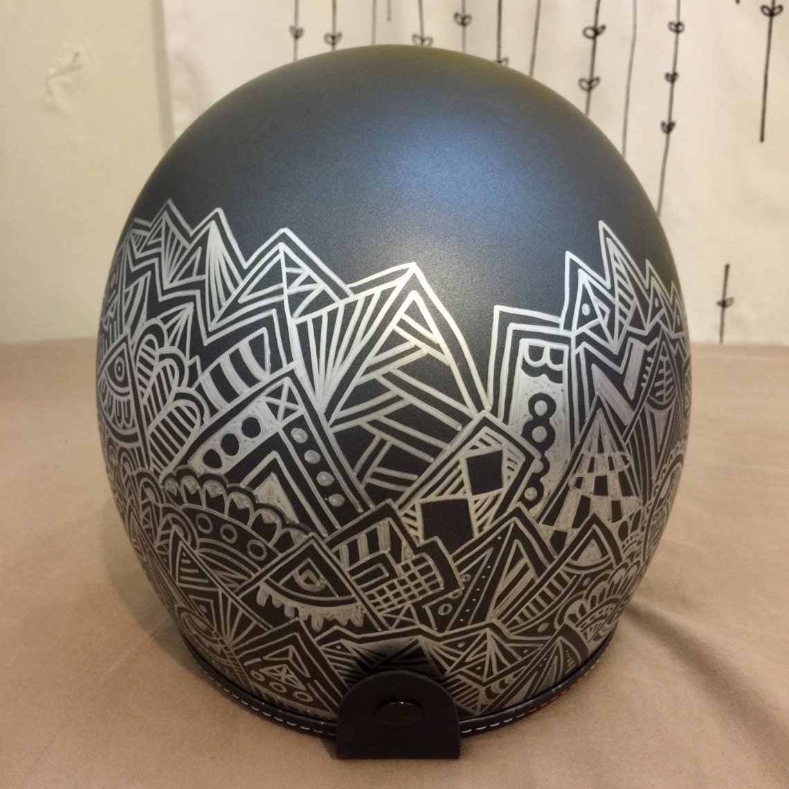 Hand Painted HELMET - Etsy UK