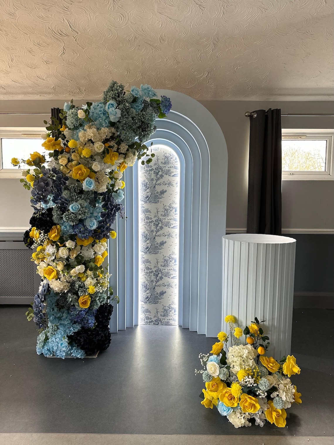 Floral Half Arch (blue Arch at the Back Sold Separately) - Etsy