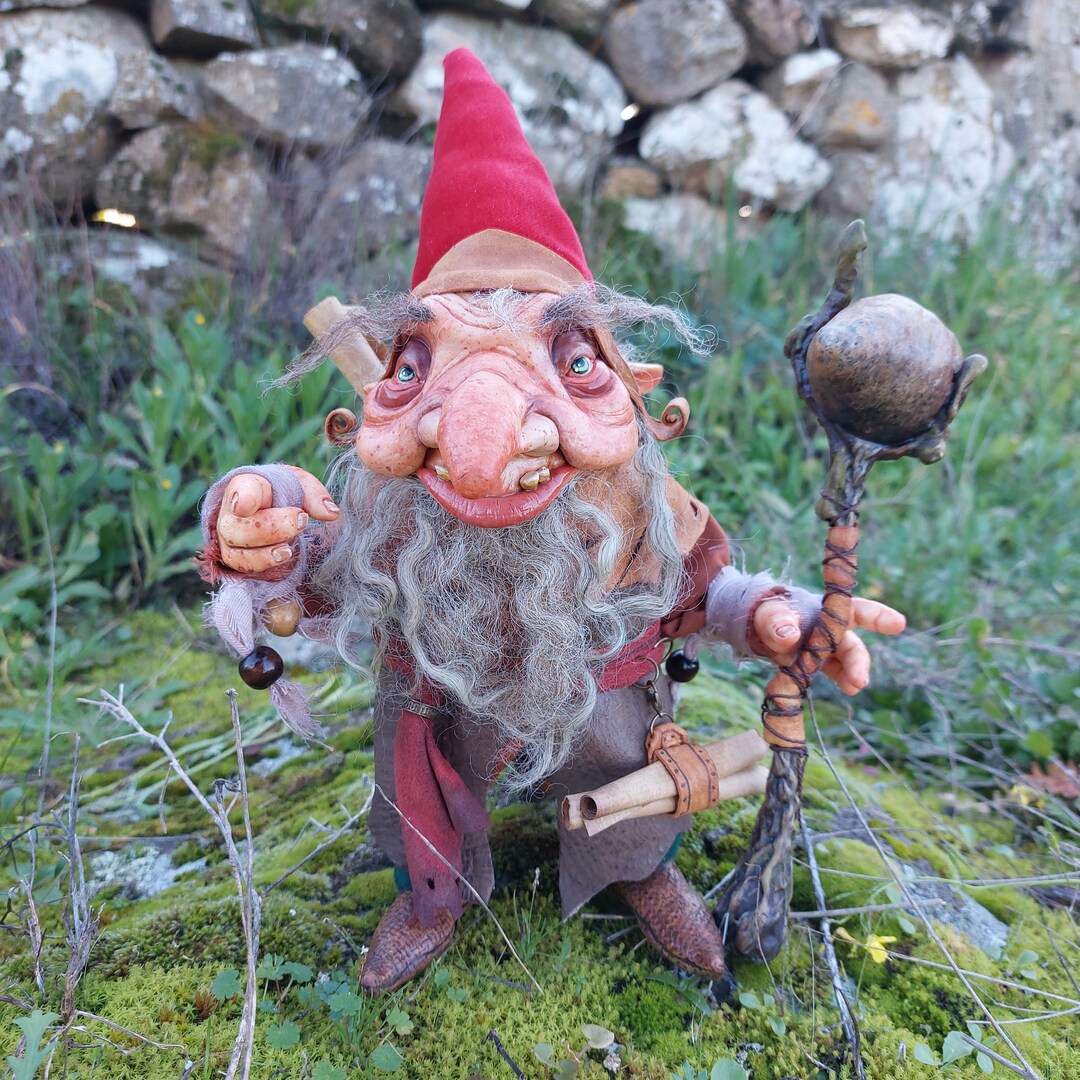 Dewdrop Mosswhistle-gnome-artdoll-limited Edition-fantasy-cryptid-ooak ...