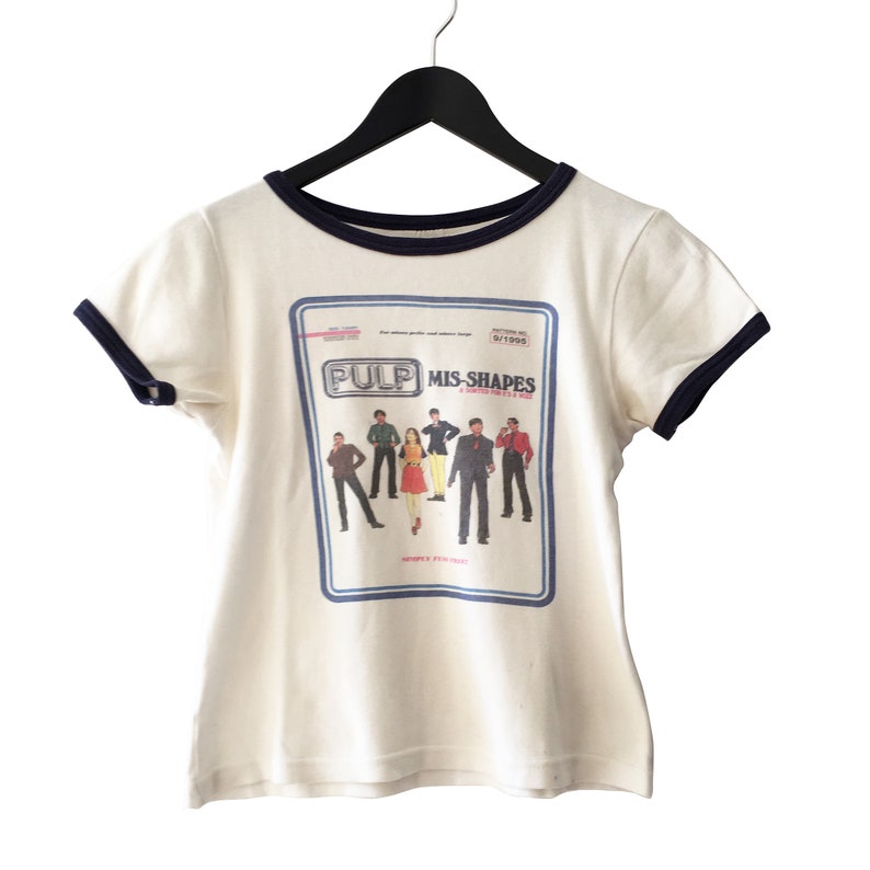 Vintage 1995 Pulp Mis-shapes 1995 T-shirt Size Xs/small Jarvis Cocker ...